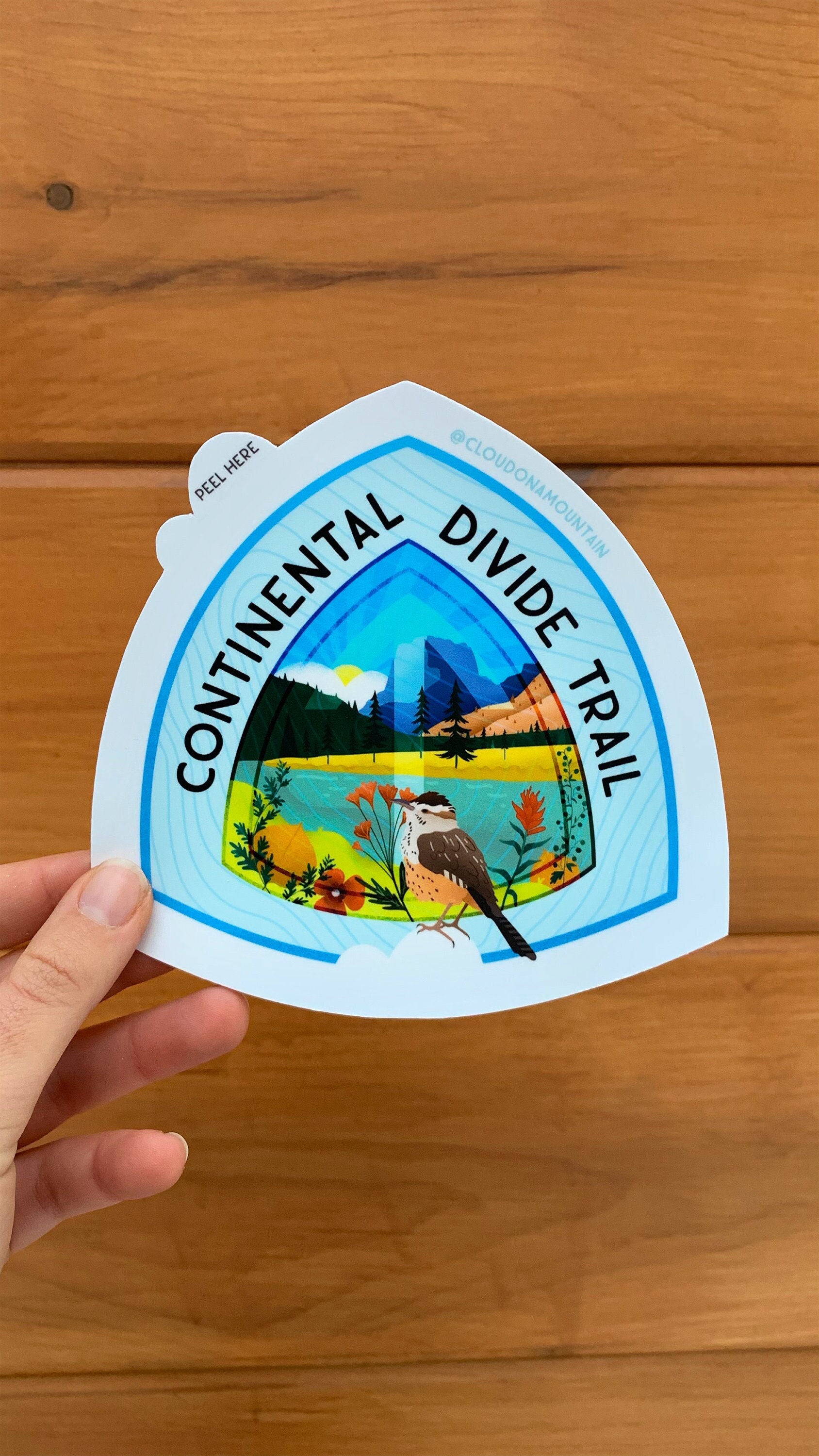 CDT Continental Divide Trail Thru Hiking Vinyl Sticker - Etsy