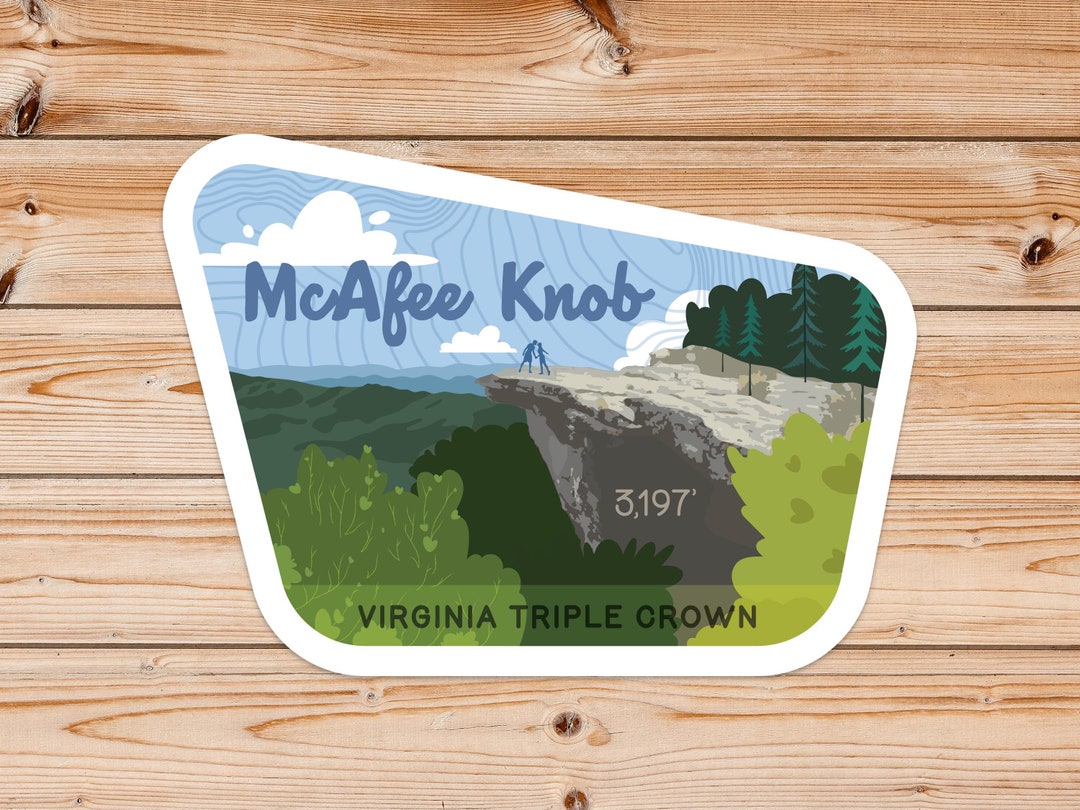 Mcafee Knob - Catawba Mountain Virginia - Outdoor Sticker - Waterproof ...