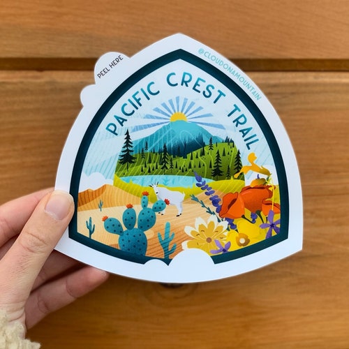 Pacific Crest Trail Logo Sticker - Etsy