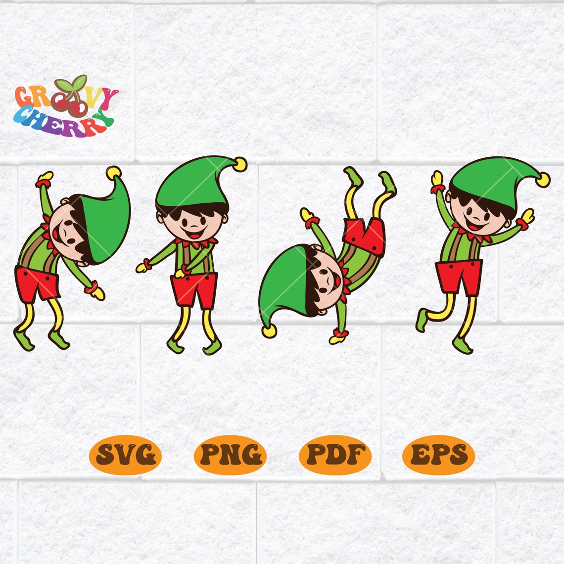 Dancing Elf Boy Svg Elf Socks Svg Elf Ears Svg Elf SVG | Etsy
