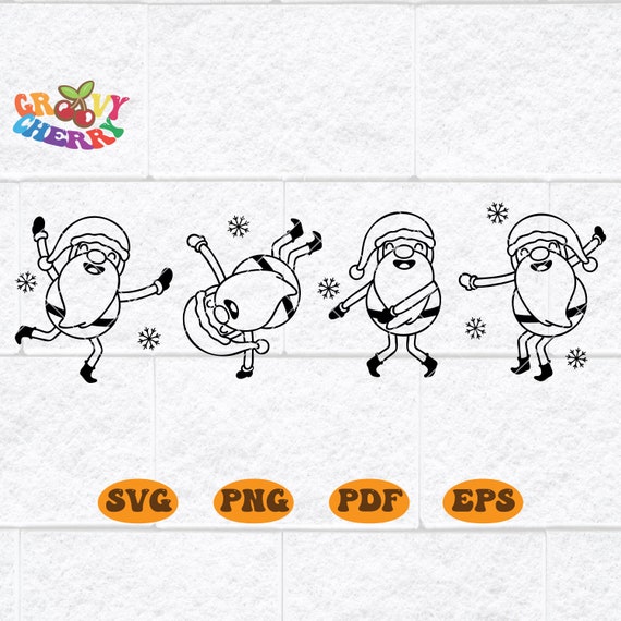 Dancing Santa Svg Father Christmas Svg Santa Claus Face Svg | Etsy