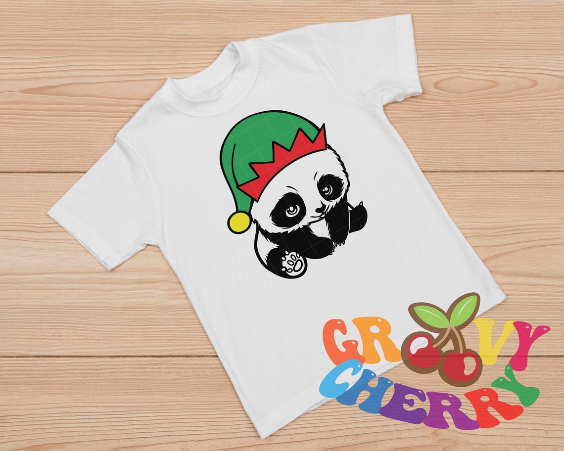 Elf Baby Panda Svg Elf Hat Svg Elf Squad Svg Panda Svg | Etsy