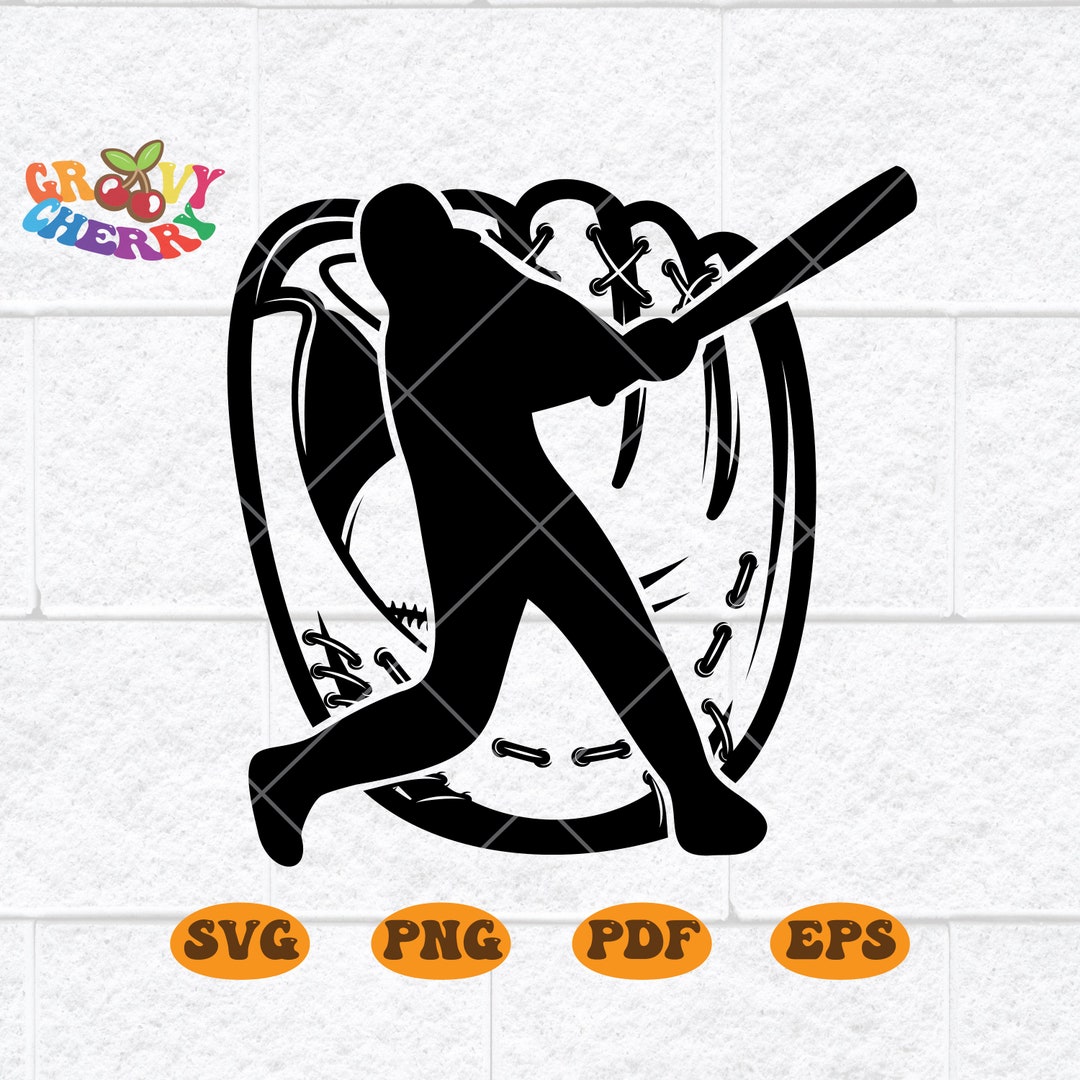 American Baseball Svg, Baseball Svg, Baseball Player Svg, Baseball ...