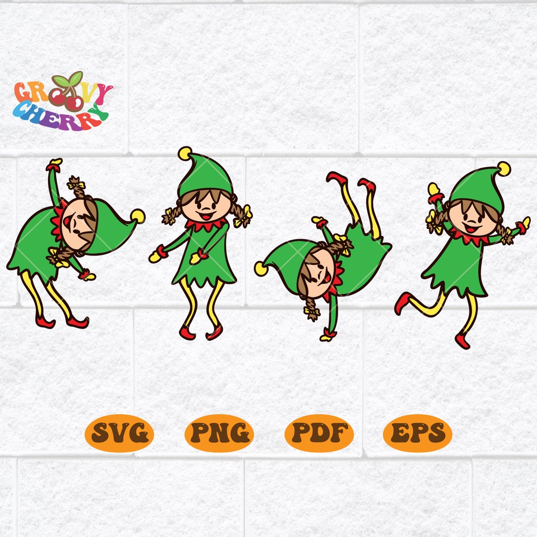 Dancing Elf Girl Svg Elf Socks Svg Elf Ears Svg Elf SVG - Etsy