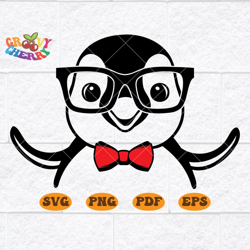 Penguin Face Svg - Etsy