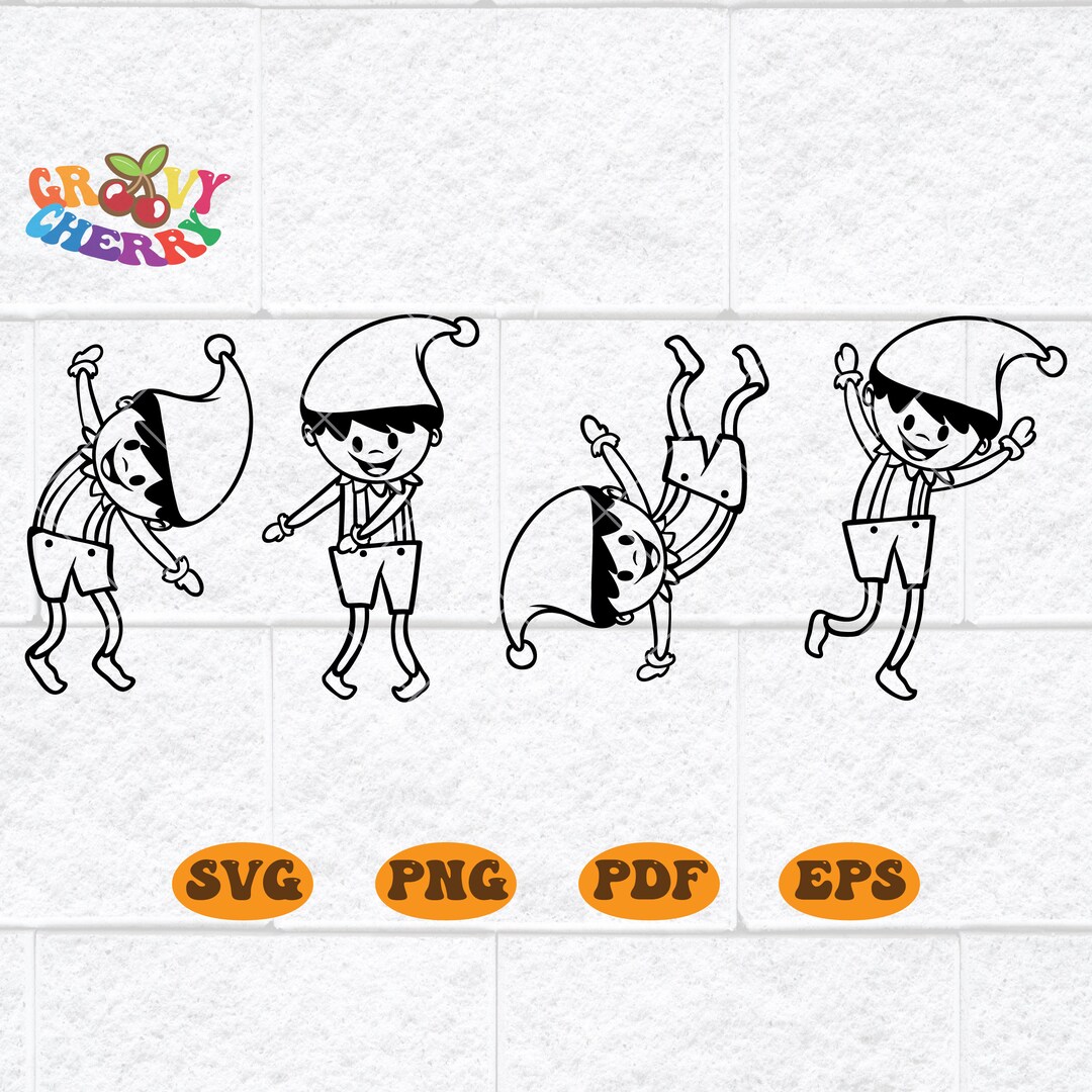 Dancing Elf Boy Svg Elf Socks Svg Elf Ears Svg Elf SVG - Etsy