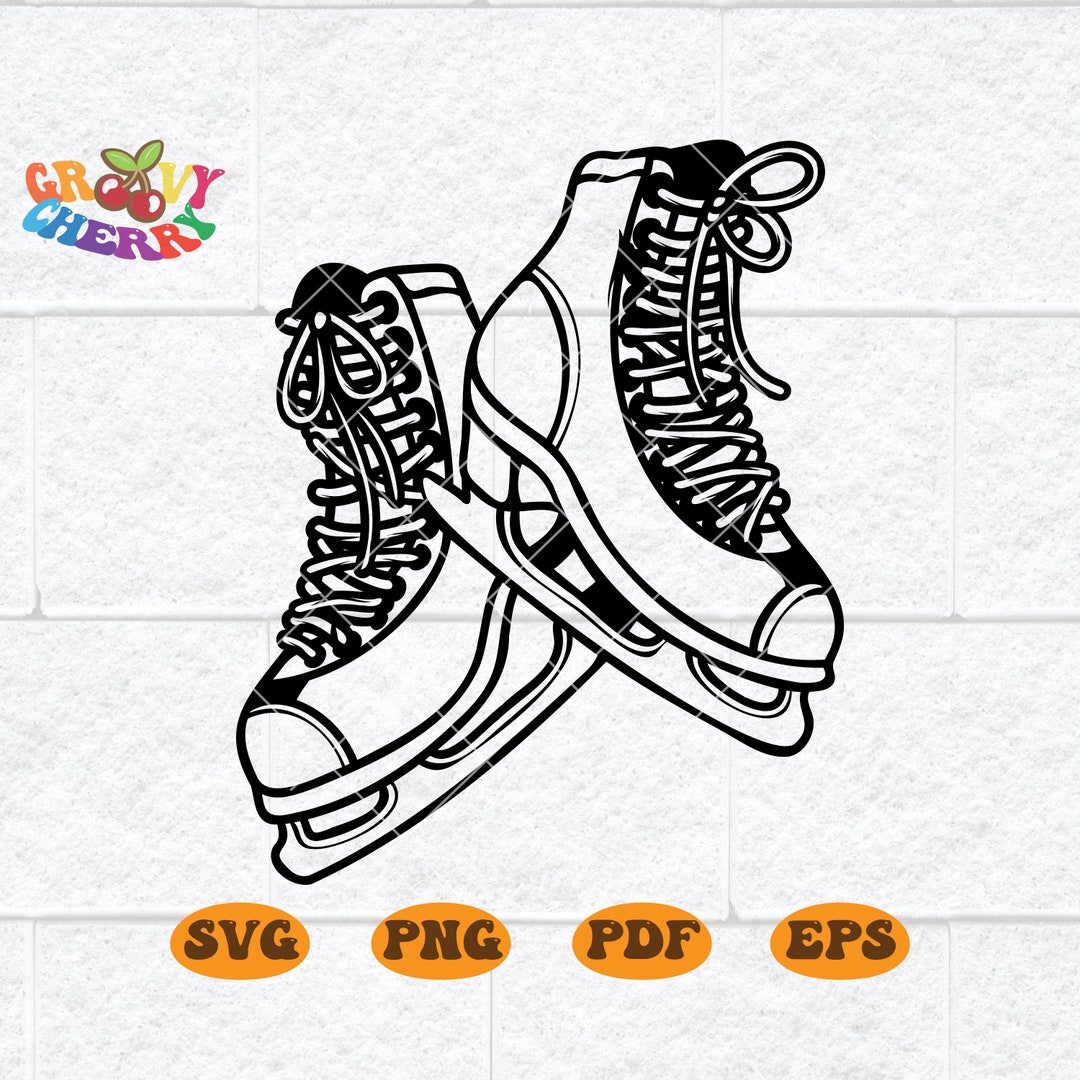 Ice Skates SVG File Ice Skates Cut File Ice Skater Svg Ice - Etsy