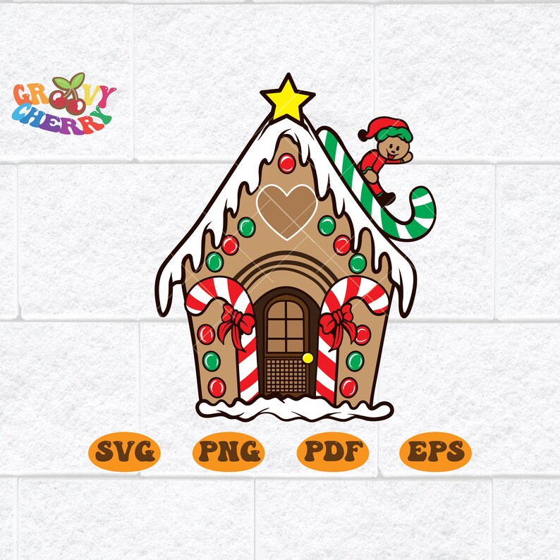 Christmas Gingerbread House SVG Gingerbread Cookie Svg - Etsy