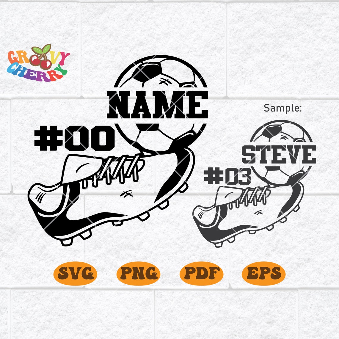TEMPLATE Soccer SVG File Football Svg Soccer Svg Football - Etsy