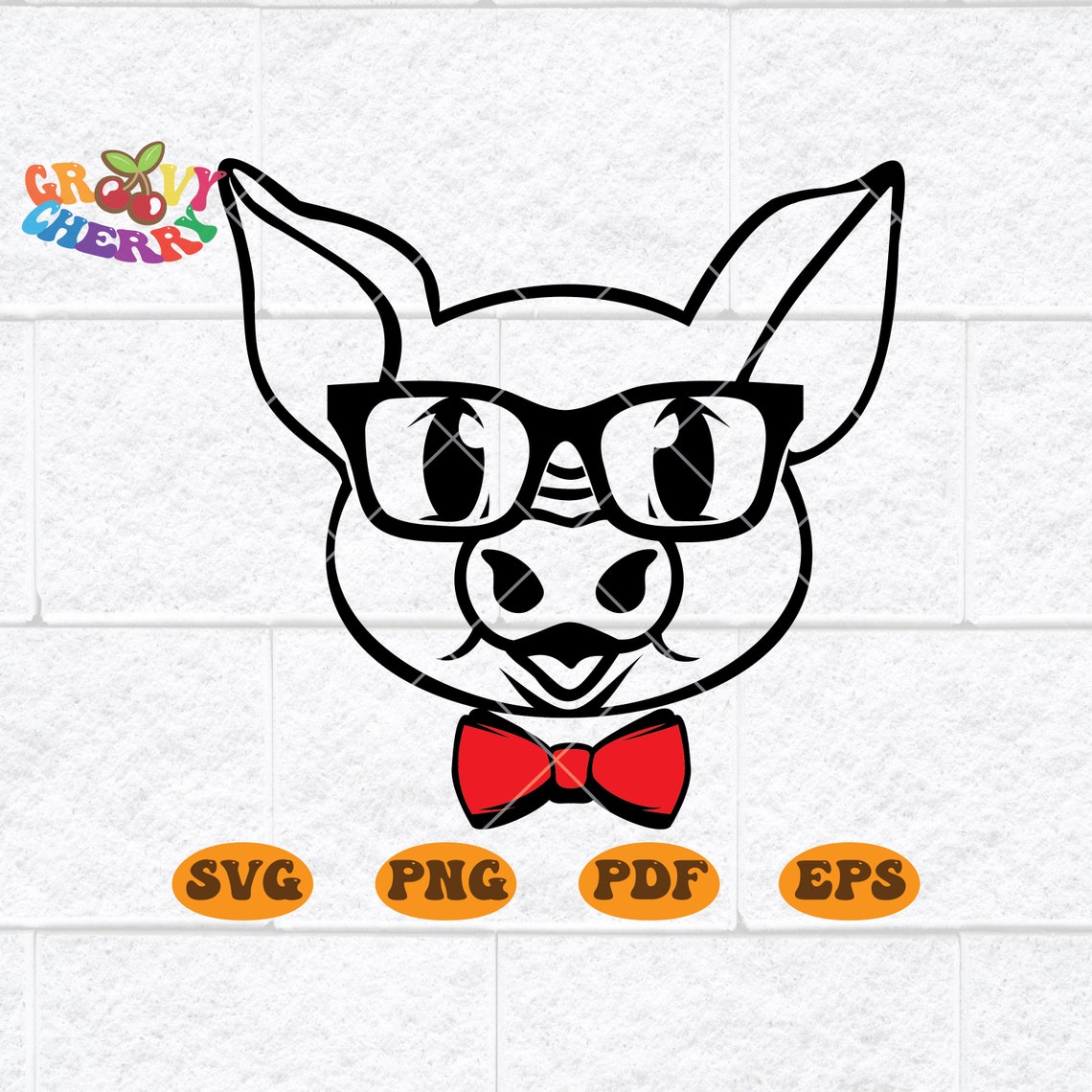 Baby Pig with Glasses SVG File Pig Svg Pig Shirt Pig Png | Etsy