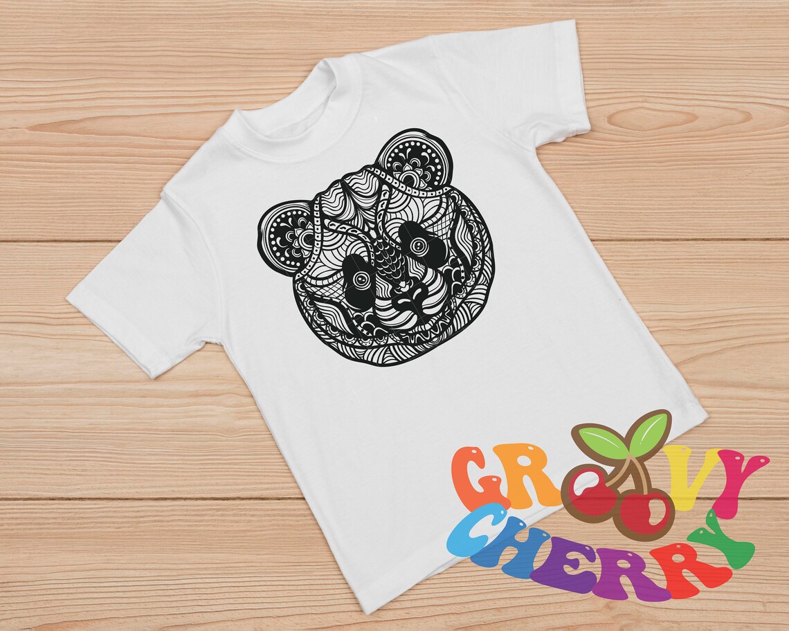 Panda Mandala SVG Panda Zentangle Svg Mandala Panda Svg | Etsy