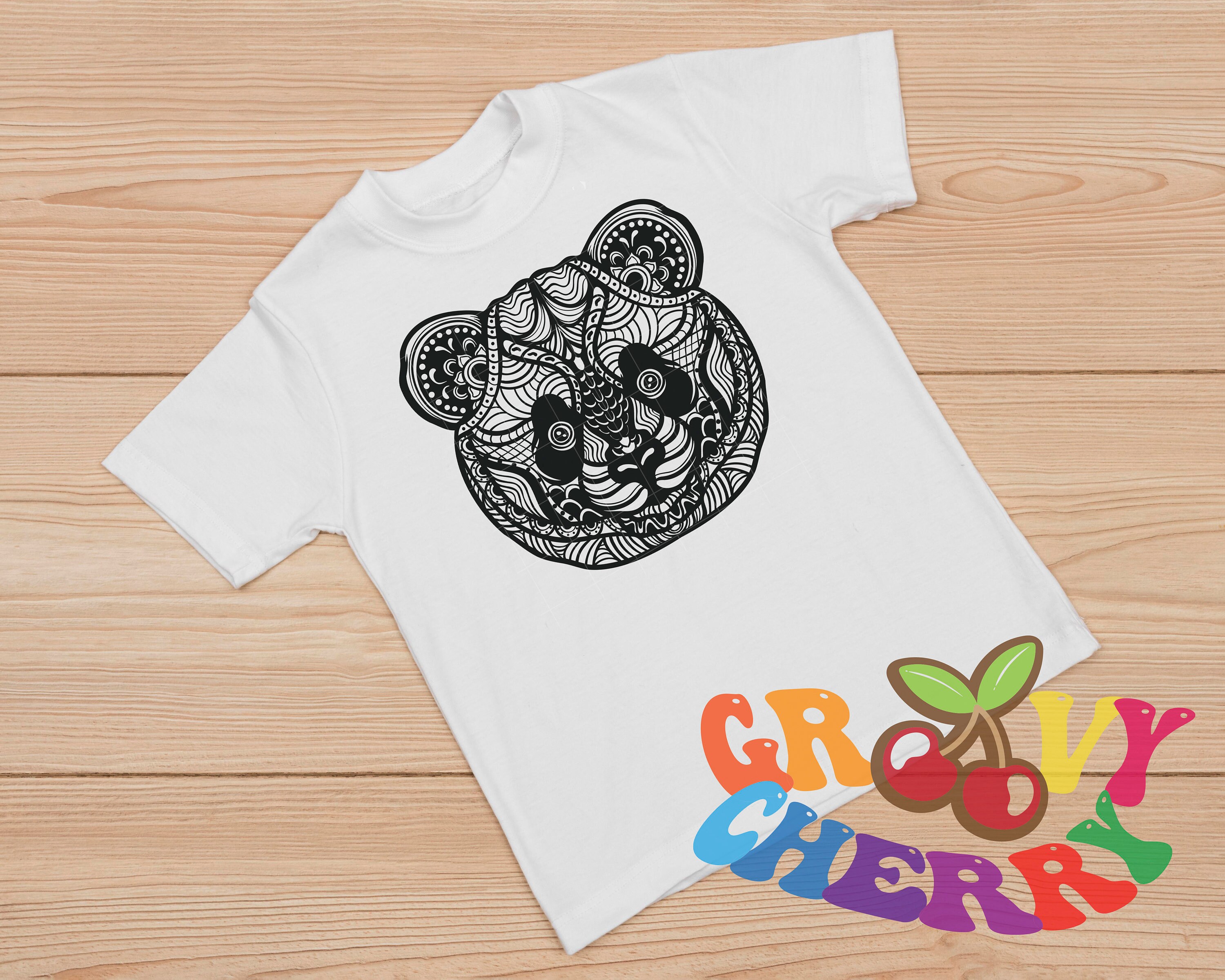 Panda Mandala SVG Panda Zentangle Svg Mandala Panda Svg | Etsy