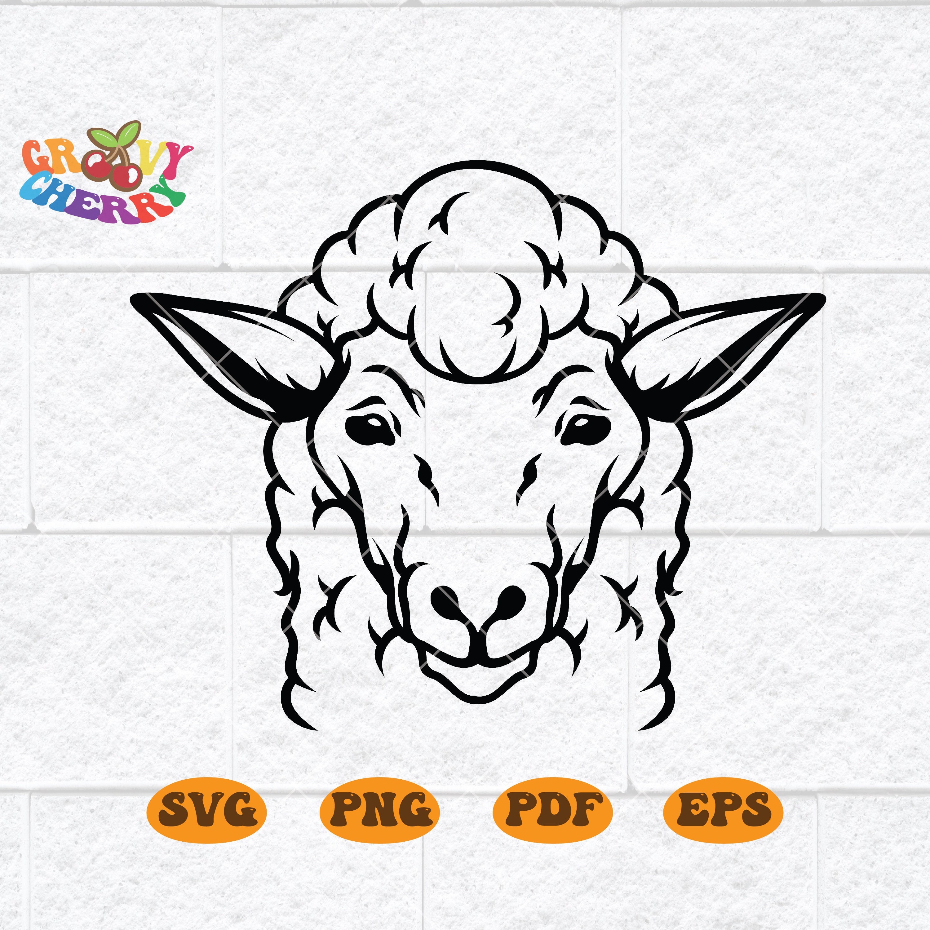 Lamb Svg File, Sheep Svg, Sheep Clipart, Easter Svg, Animal Face Svg, Spring Svg, Religious Svg ...