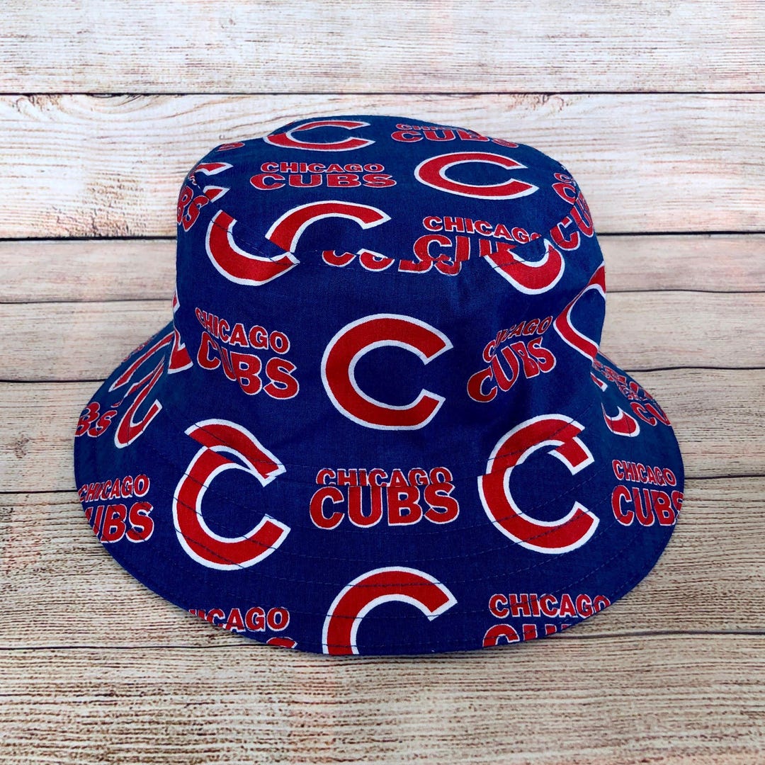 Adult Bucket Hat - Chicago Cubs MLB Baseball Team Handmade Reversible ...