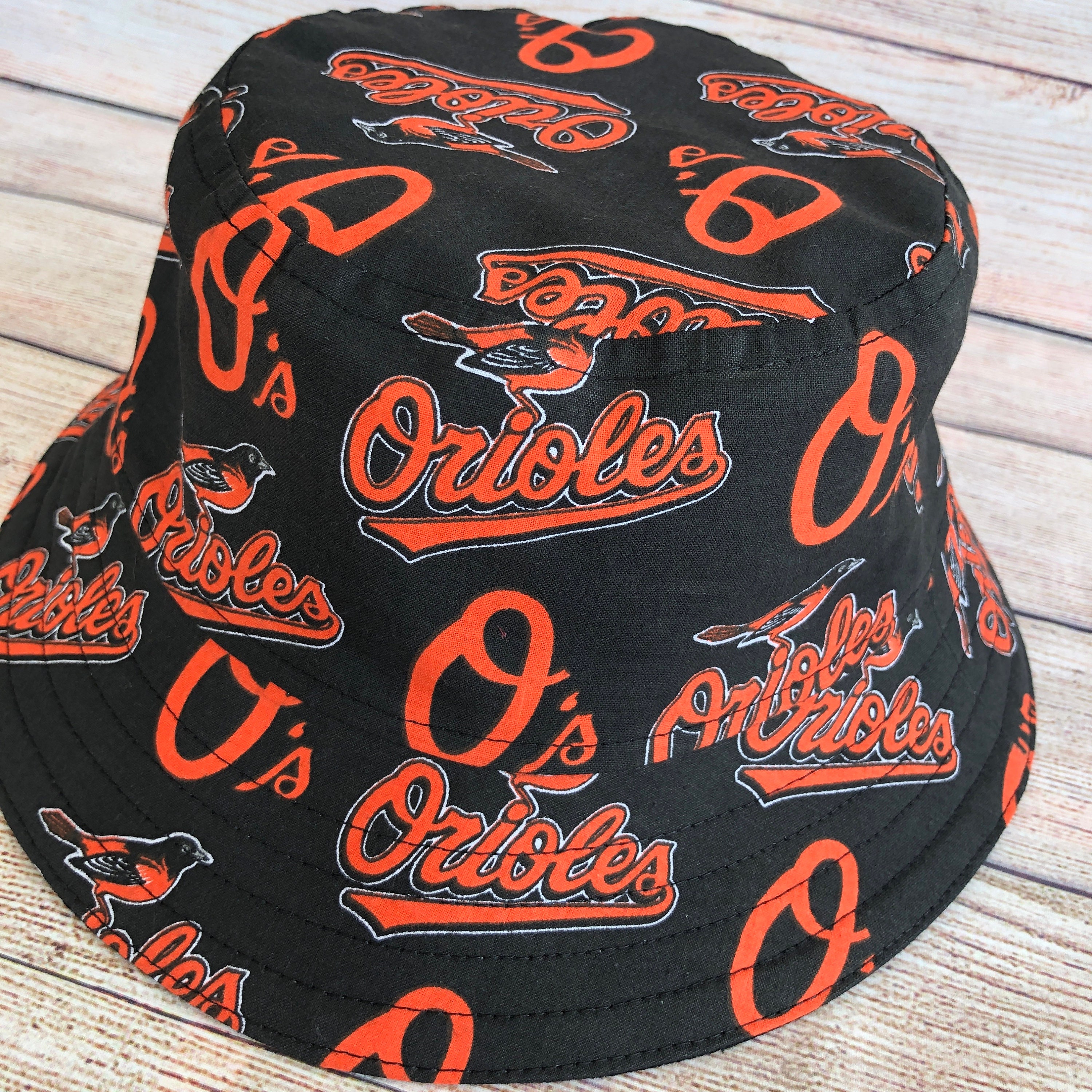 Adult Bucket Hat - Baltimore Orioles MLB Baseball Team Handmade ...