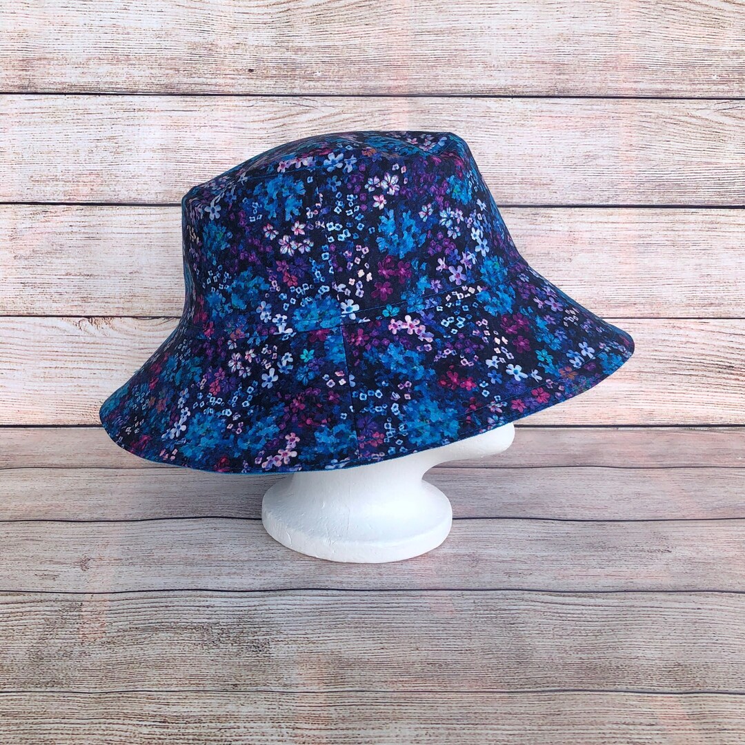 Sun Hat 3 Brim, Adult Bucket Hat, Reversible Cotton Gardening Hat, Sun ...