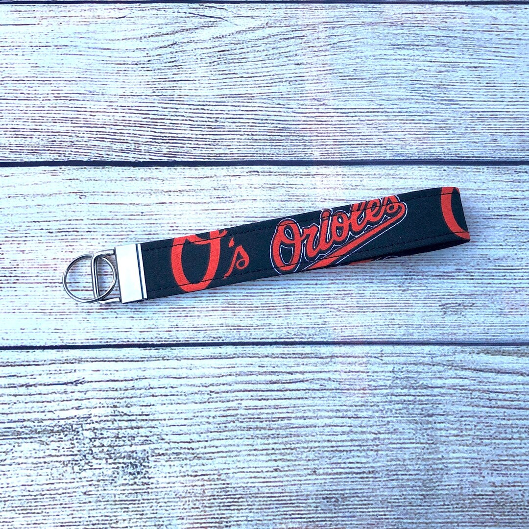 Baltimore Orioles MLB Baseball Keychain, Handmade Ring Wristlet ...