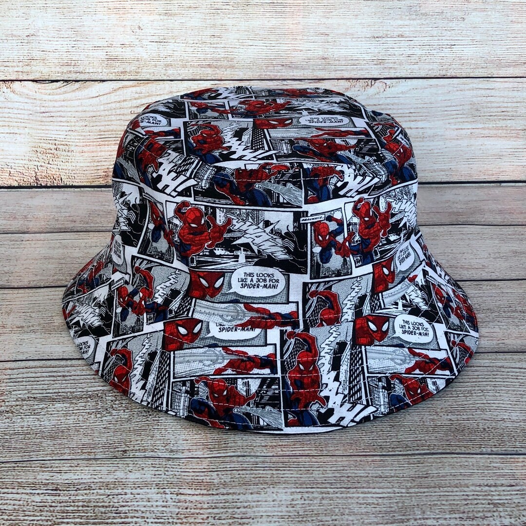 Adult Bucket Hat Superhero Reversible Hat, Cotton Hat, Gift for ...