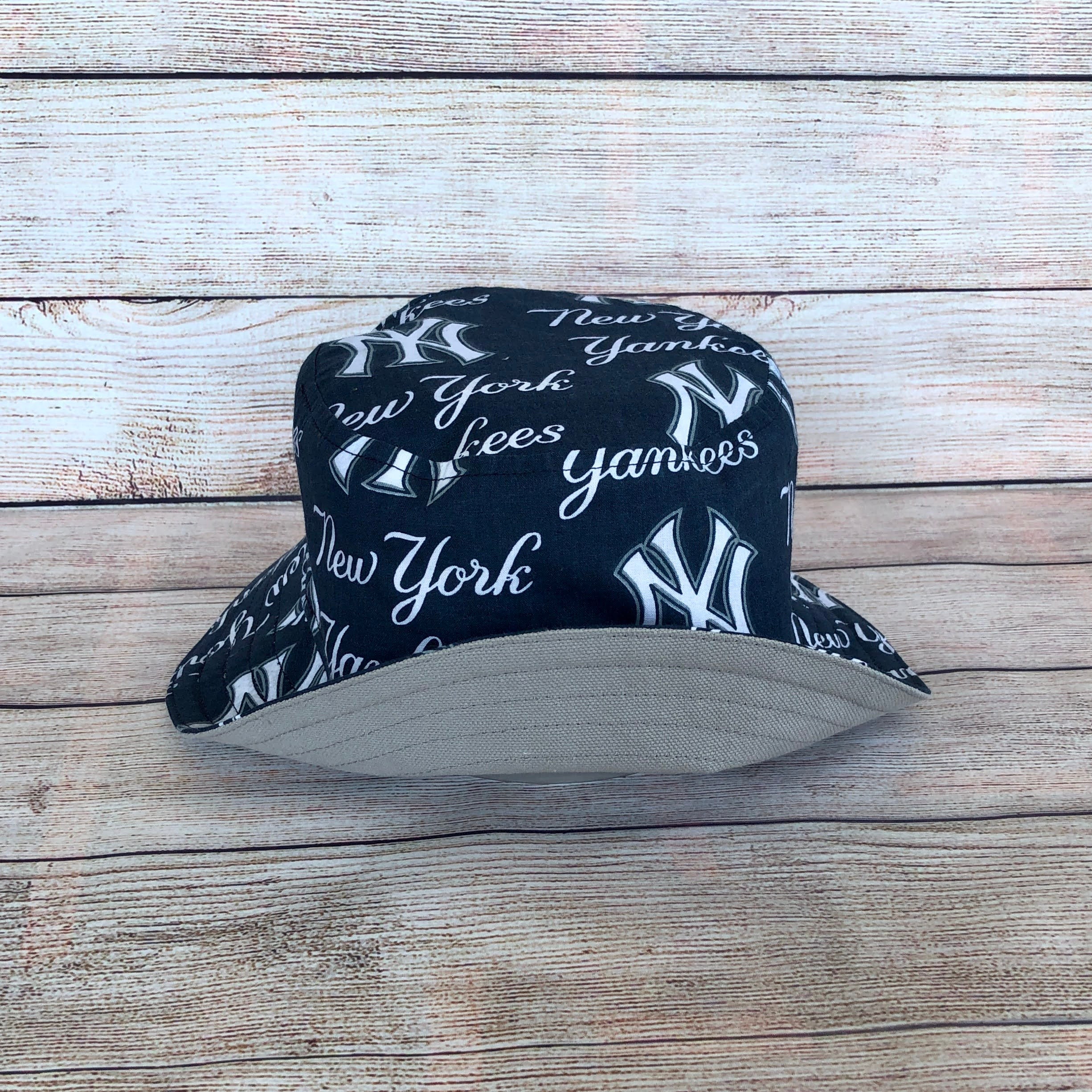 Adult Bucket Hat - New York Yankees MLB Baseball Team Handmade ...