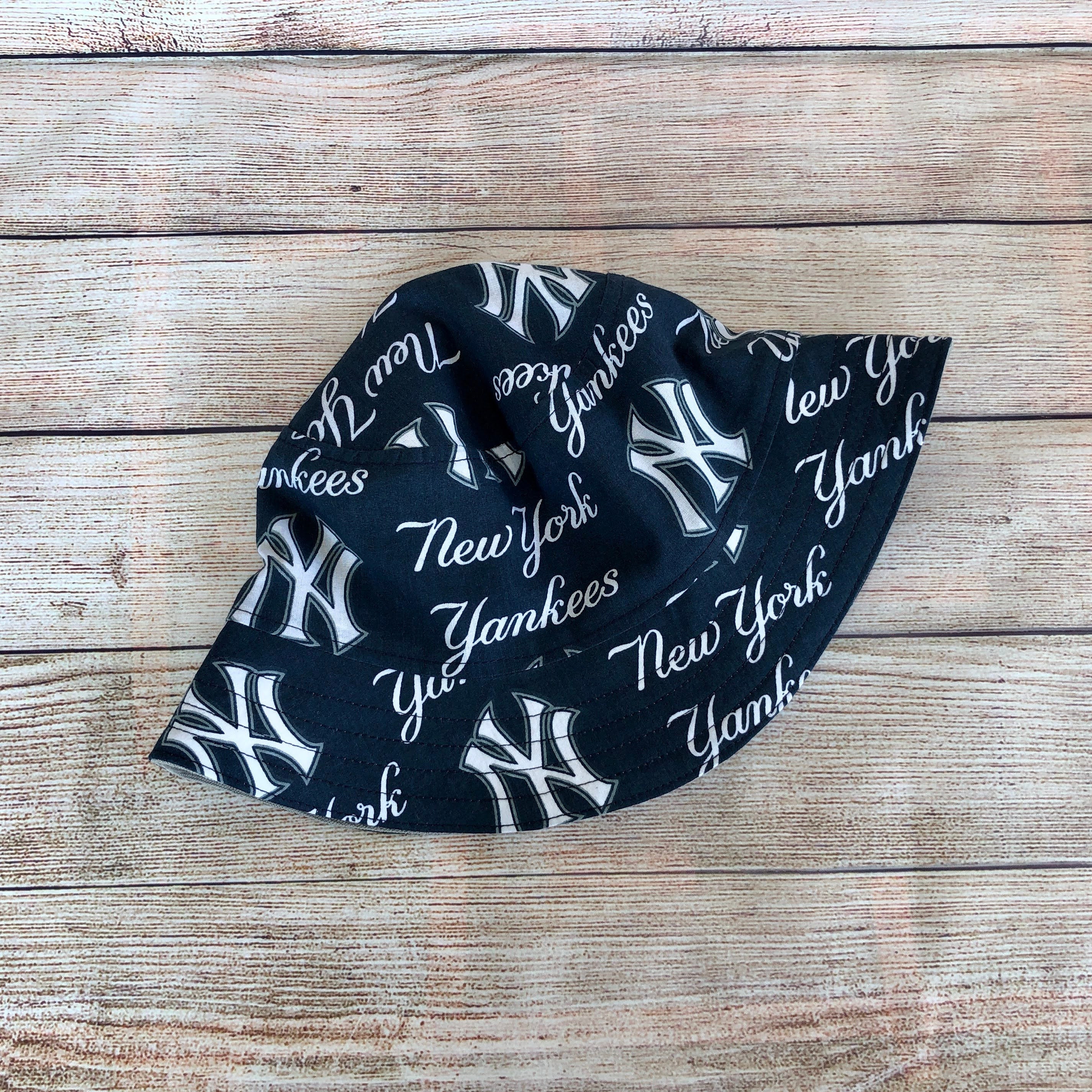 Adult Bucket Hat - New York Yankees MLB Baseball Team Handmade ...