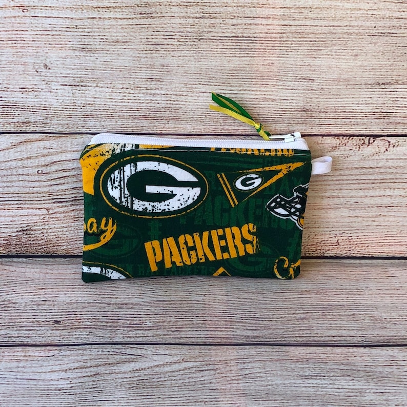 Green Bay Packers NFL Football Team Handmade Reusable Zipper Coin ...