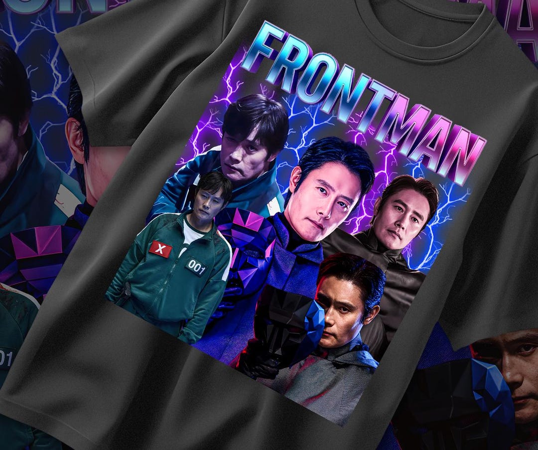 Squid Hwang In-ho Frontman Graphic Shirt / Retro Graphic Movie Star Tee ...