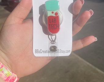Lab Tech Badge Reel | Etsy