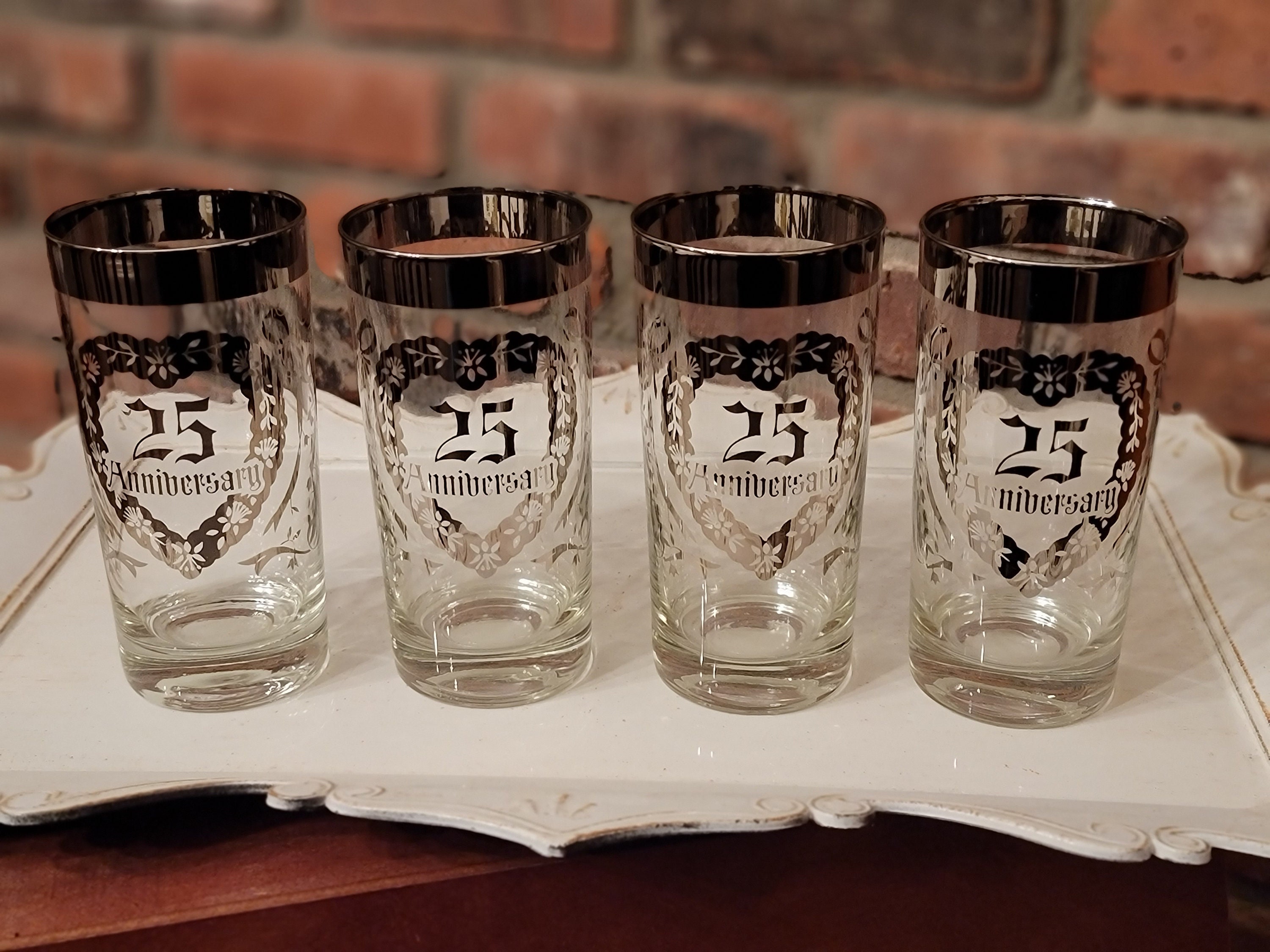 Vintage Mid-century Queens Lusterware Set of 4 Silver 25 - Etsy