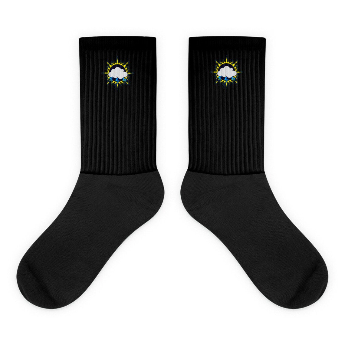 Clouded Logo Socks - Etsy