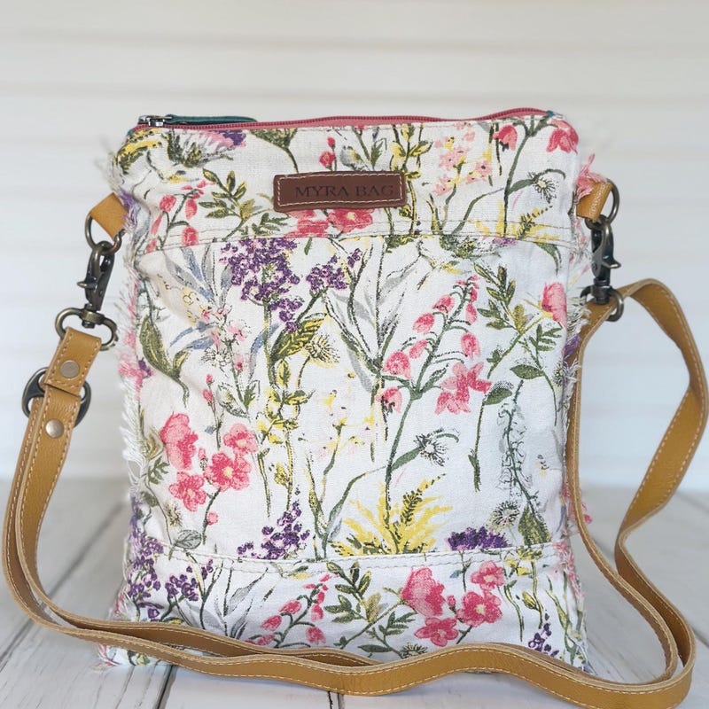 Floral Print Handbag - Etsy