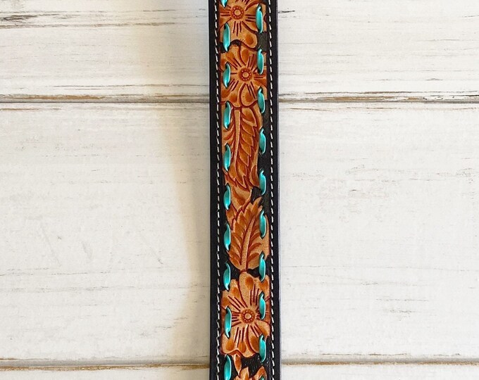 Genuine Leather Hand Tooled Purse Strap - Etsy