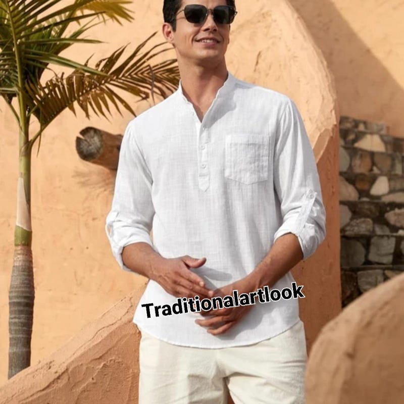 Indian Linen Men - Etsy UK