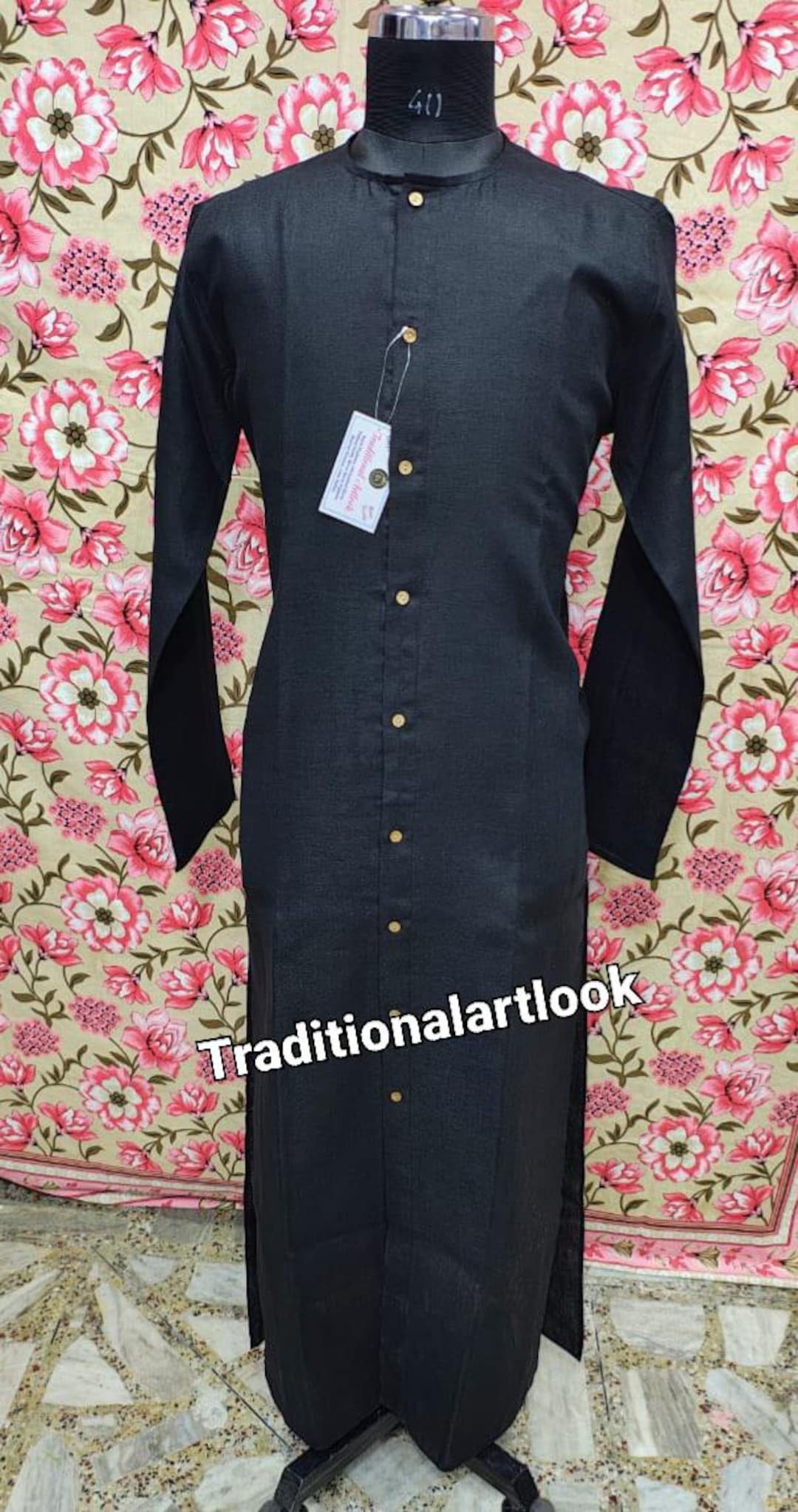 Men's White Jubba, Saudi Arab Thobe, Long Sleeve Kaftan Robe, Pakistani ...