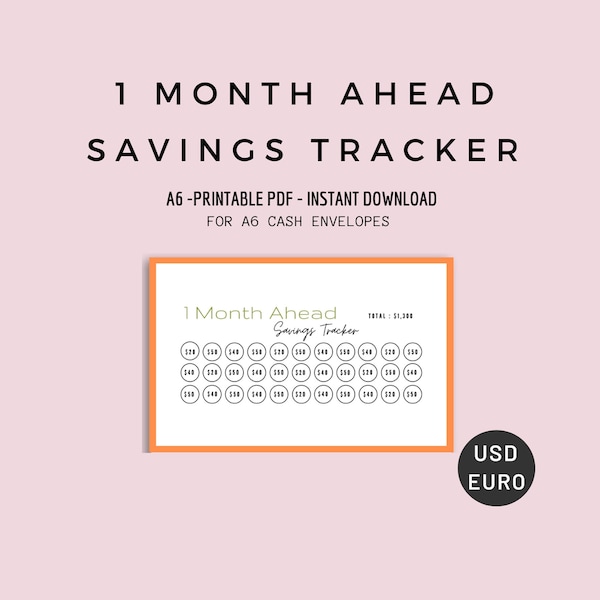 Digital a Month Ahead Tracker - Etsy