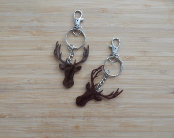 Deer Keychain - Etsy