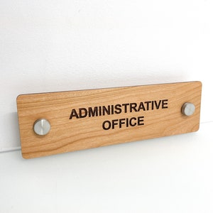 Employees Only, Administrative Office Door Sign | Wood Sign With Metal ...