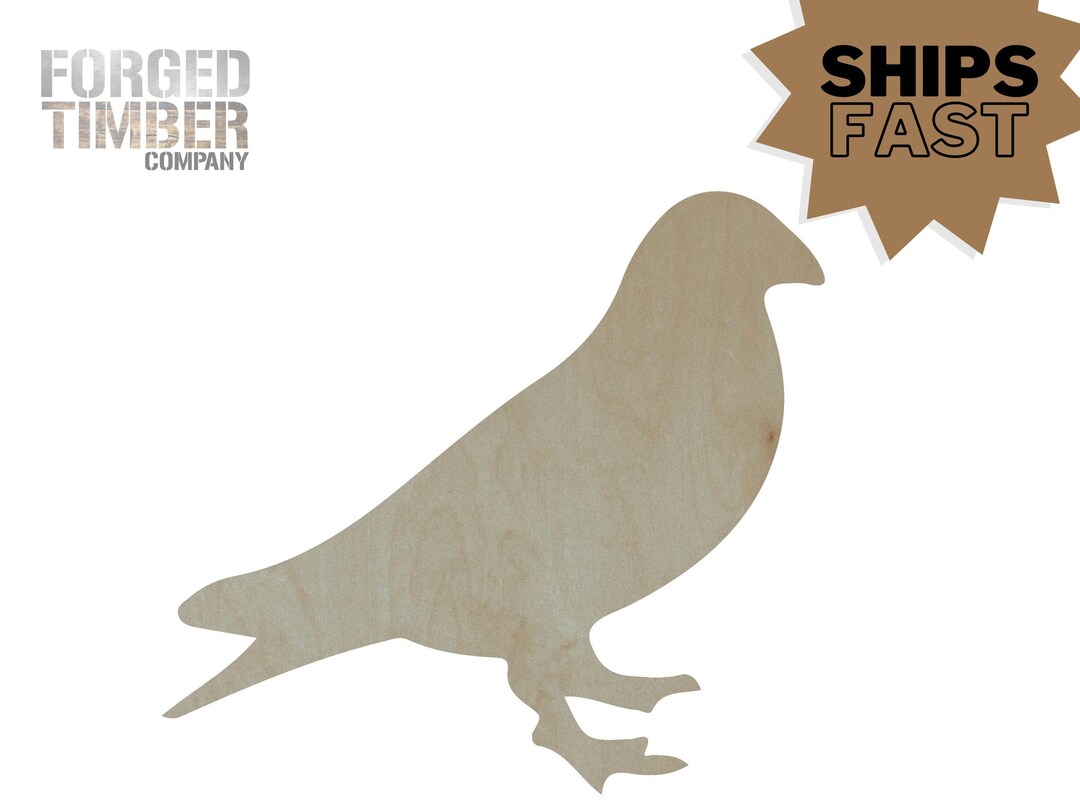 Unfinished Wood Bird Cutout | Plywood Craft - Etsy