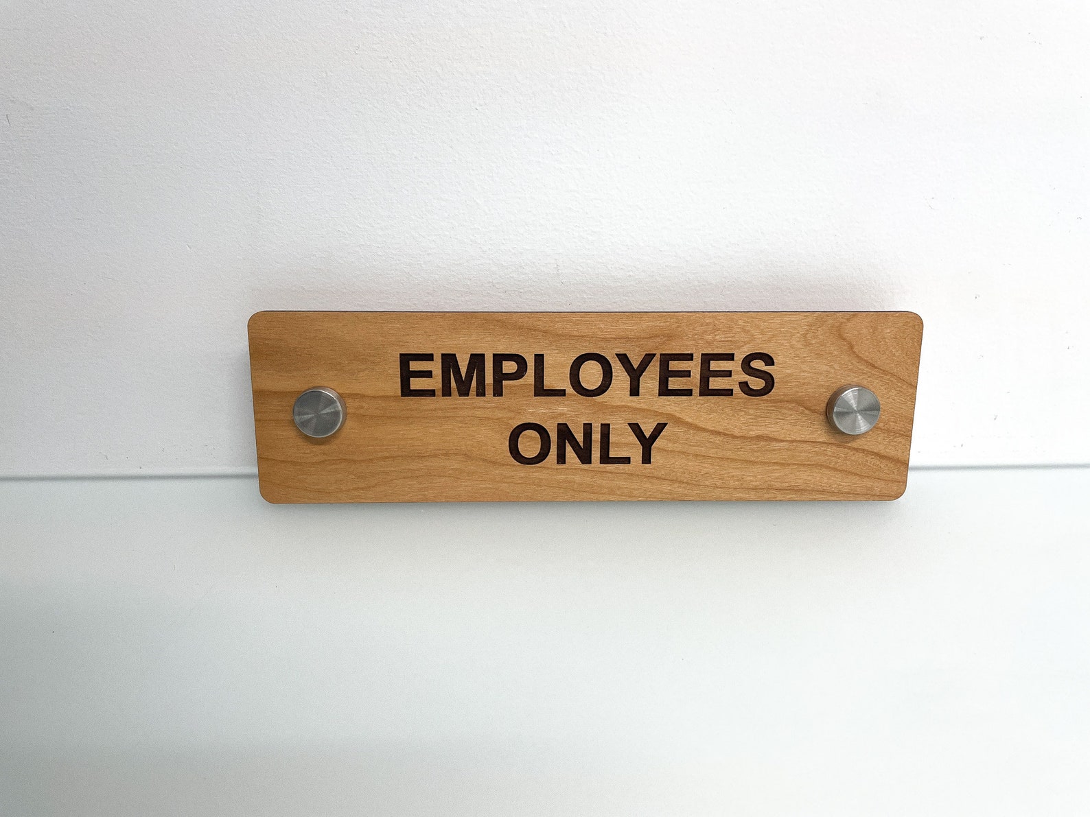 Employees Only, Administrative Office Door Sign | Wood Sign With Metal ...