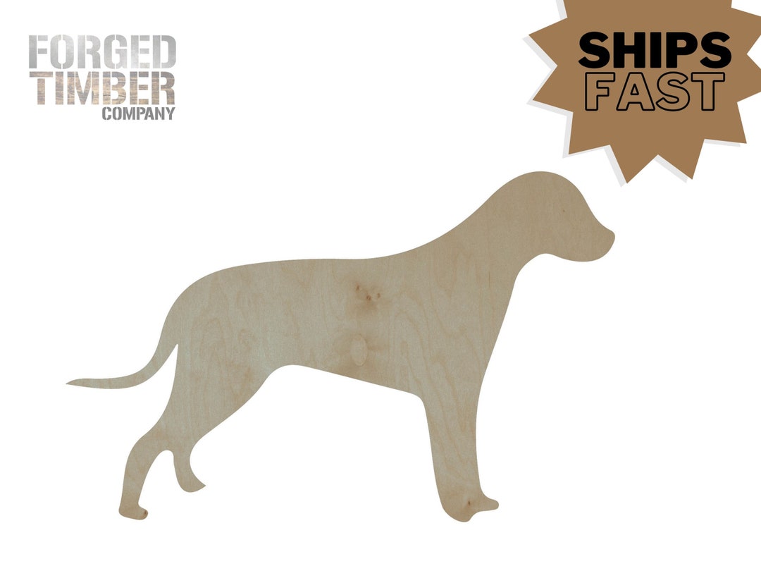 Dog Cutout Unfinished Wooden Dog Shaped Craft Plywood Cutout 1/8 or 1/4 ...
