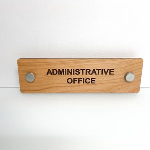 Employees Only, Administrative Office Door Sign | Wood Sign With Metal ...