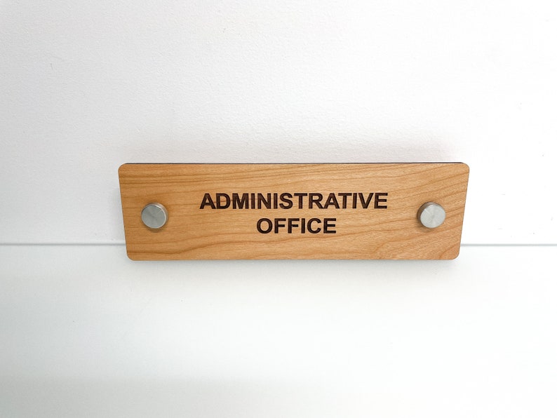 Employees Only, Administrative Office Door Sign | Wood Sign With Metal ...