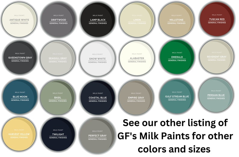 General Finishes Water Based Milk Paint - SHIPS FAST! - Etsy