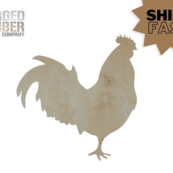 Rooster Wood Cutout - Etsy