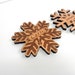 Personalized Snowflake Ornament Custom Wood Name Snowflake - Etsy