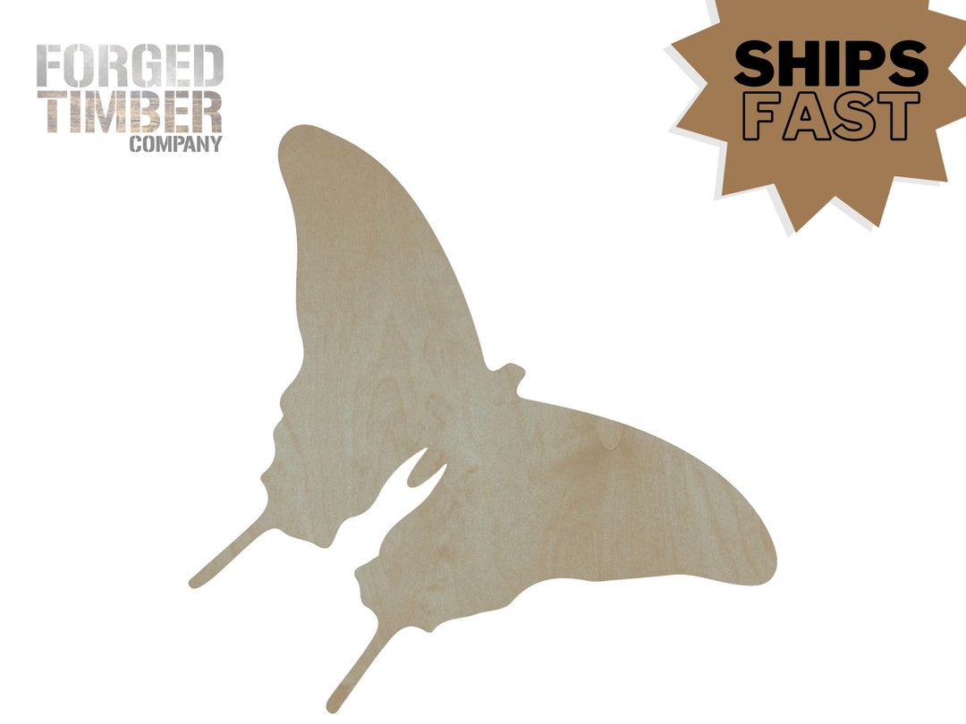 Luna Moth Cutout Unfinished Wooden Luna Moth Shaped Craft Plywood ...