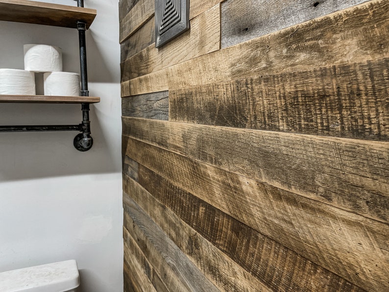 Wood Wall Planks | Rustic Reclaimed DIY - Etsy