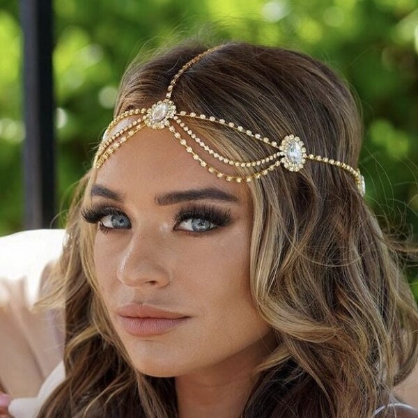 Wedding Head Chain - Etsy