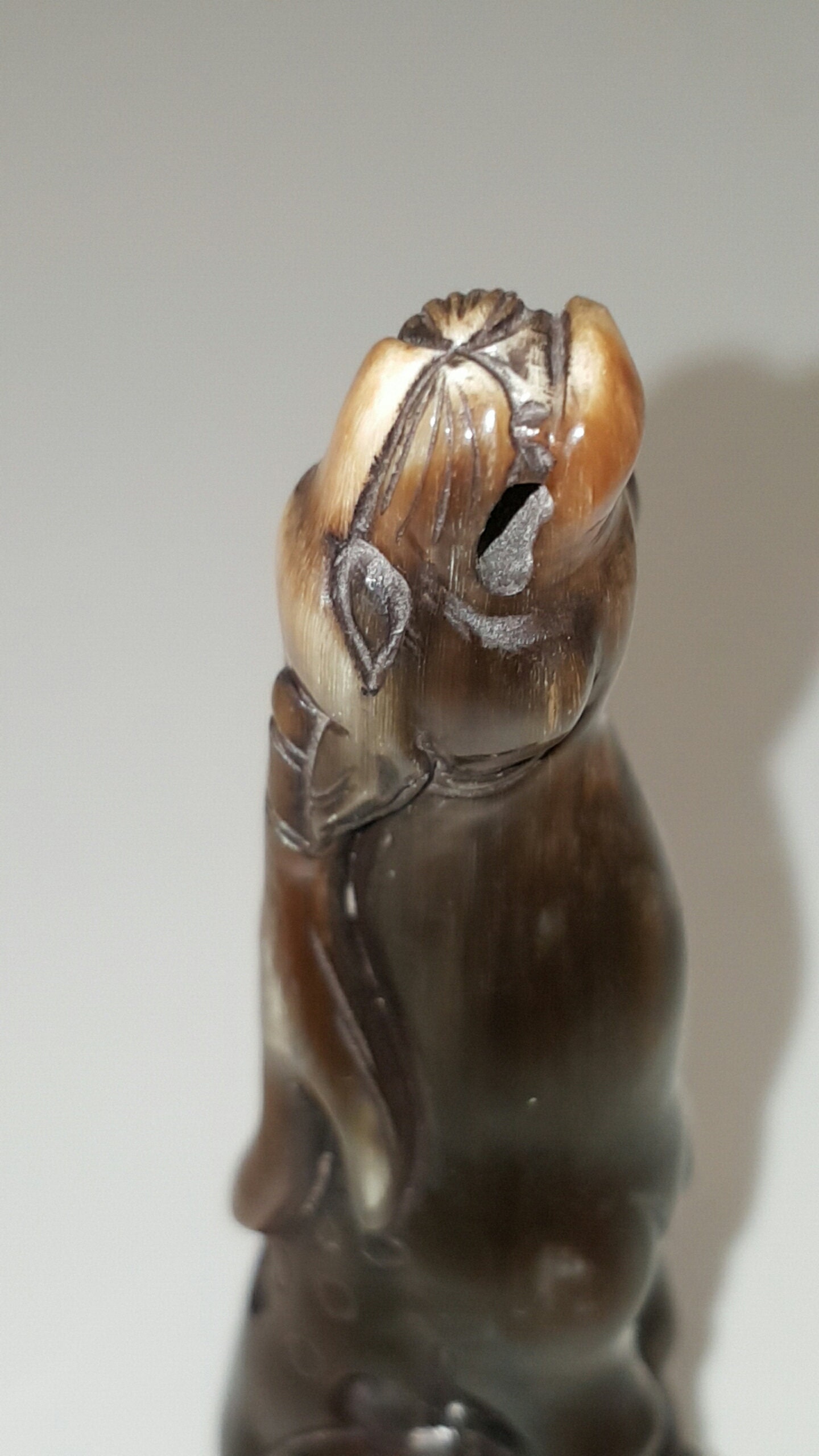 Rare Japanese Meiji 19thc Buffalo Horn Netsuke of Stag - Etsy