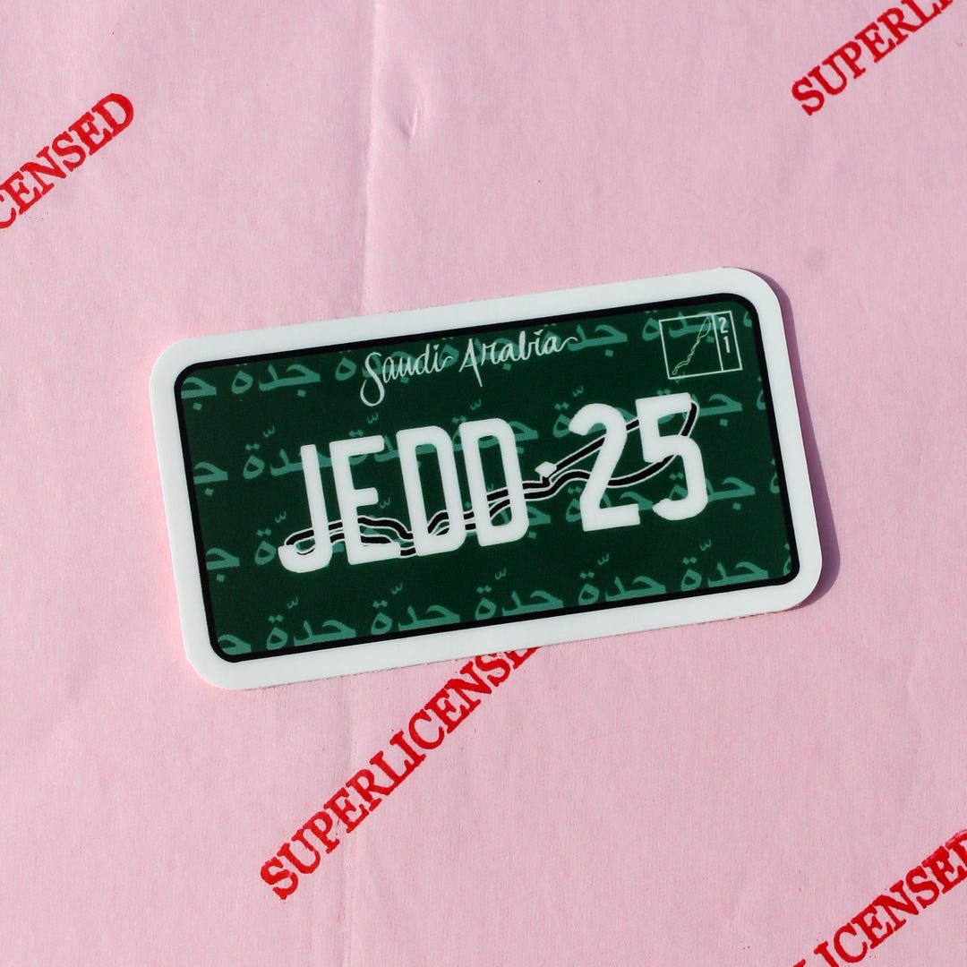Jeddah Gp License Plate Sticker | Oscar Piastri | F1 Sticker | Piastri ...