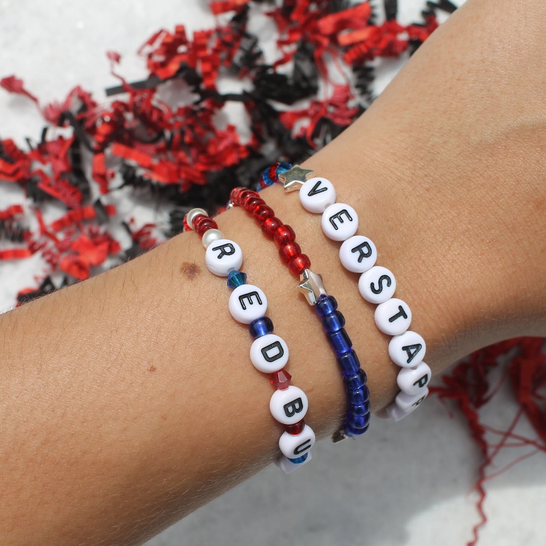 Redbull Inspired Bracelet Stack F1 Bracelets F1 Gift Superlicensed ...